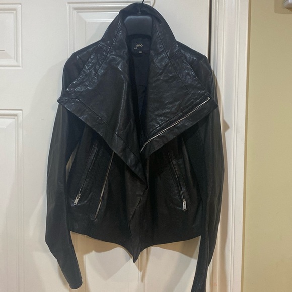 June | Jackets & Coats | Hour Sale New June Black Leather Jacket 10 ...